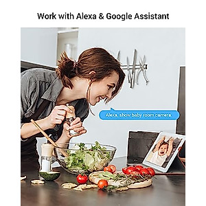 EZVIZ 1080P Indoor WiFi Camera, 360° Coverage, Smart Tracking, Human Detection, Two-Way Talk, 33ft Night Vision, Support MicroSD Card | C6CN