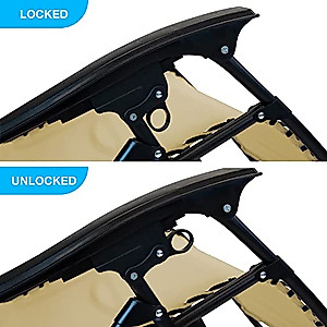 Sun-Ray 213076OVR1P Oversized Zero Gravity Chair, Taupe