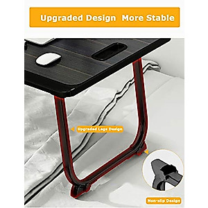 Laptop Desk for Bed Foldable,Asltoy Lap Desk with Drawer,Laptop Bed Tray Table Adjustable,Notebook Desk Laptop Table for Bed Portable Lap Bed Tray Tablet Desk for Couch Floor with Cup Slot (Beige)