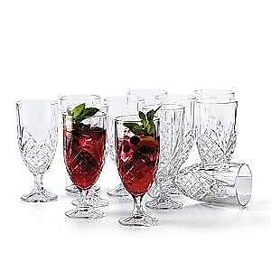 Crystal Glass Water Goblets, 16 Ounce Elegant Crystal Glasses for Water, Juice, Beer, Wine, and Cocktails, Iced Beverage Glassware – Set of 4