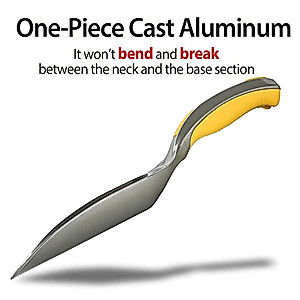 PortableAnd Garden Hand Tools Set Heavy Duty One-Piece Cast-Aluminum Lightweight 4 PCS Hand Trowel Transplanter Cultivator Weeder with Ergonomic Grip