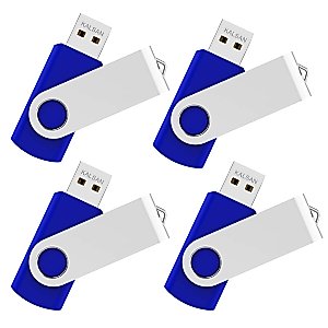 KALSAN 32GB USB Flash Drives 32GB Flash Drives 32GB USB Memory Stick USB 3.0 4 Pack-Blue