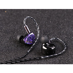 Linsoul Kiwi Ears Cadenza 10mm Beryllium Dynamic Driver IEM 3D Printed with Detachable Interchangeable Plug 0.78 2pin 3.5mm IEM Cable for Musician Audiophile (Perlude, Cadenza)