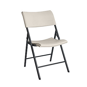 LIFETIME 880142 Ultimate Comfort Folding Chair, Almond, 23 x 19.6 x 32-Inch