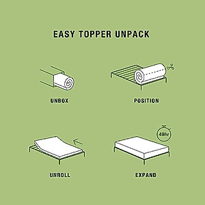 BioPEDIC 8 Inch Green Tea Infused Medium Plush Memory Foam Mattress in a Box - Fiberglass Free - Breathable Cooling Mattress - Twin XL