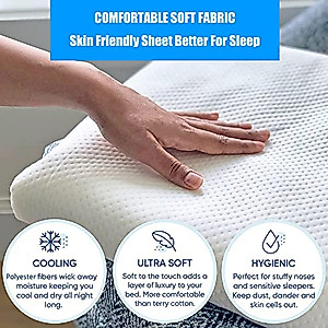 Mecc ecoh Baby Bassinet Mattress with 100% Breathable Cover, Waterproof Linning Rattan Oval Bassinet Pad, Hypoallergenic, Non-Toxic, Safer, Hypoallergenic, for Moses Basket, 15" x 30" x 2"