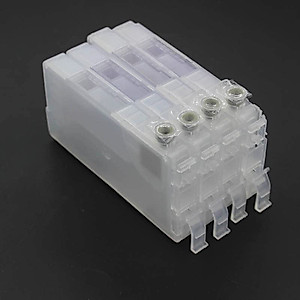 812 812XL T812 T812XL Sublimation Ink Cartridges, Empty Refillable Ink Cartridges Without Chip Compatible with WF-7840 WF-7820 WF-7310 EC-C7000 Printer