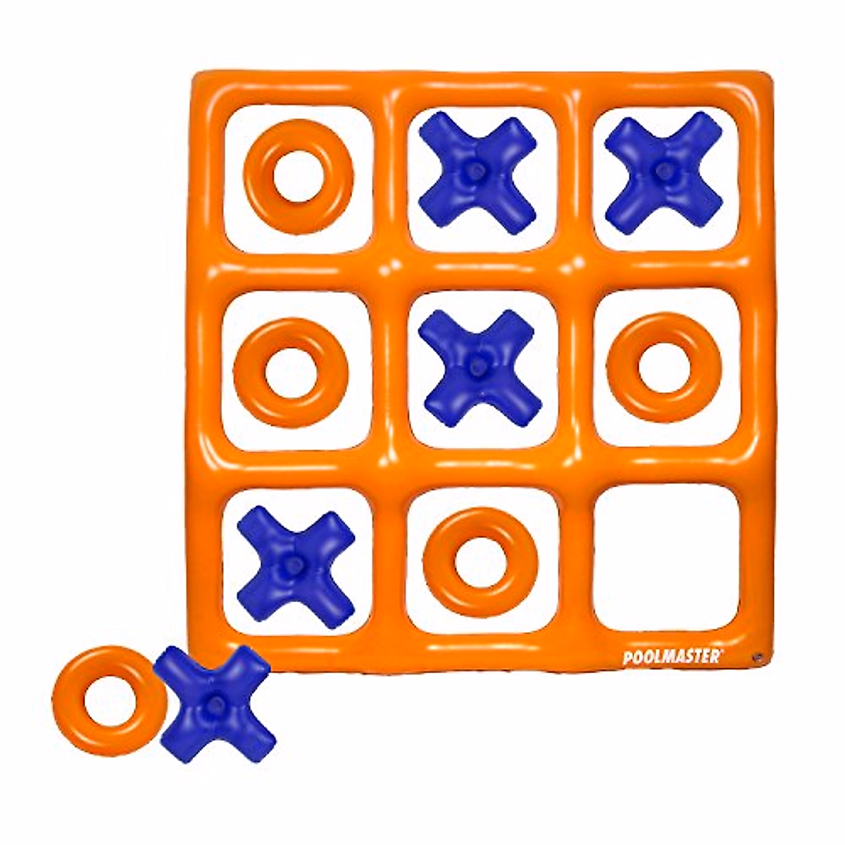 Poolmaster Tic Tac Toe Game Orange/Blue (Reversible)