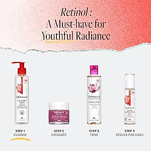 Derma E Anti-Wrinkle Cleanser – Anti-Aging Face Wash with Glycolic Acid and Vitamin A – Gentle Cleansing and Exfoliating Facial Wash Removes Makeup, Oil and Impurities, 6 oz