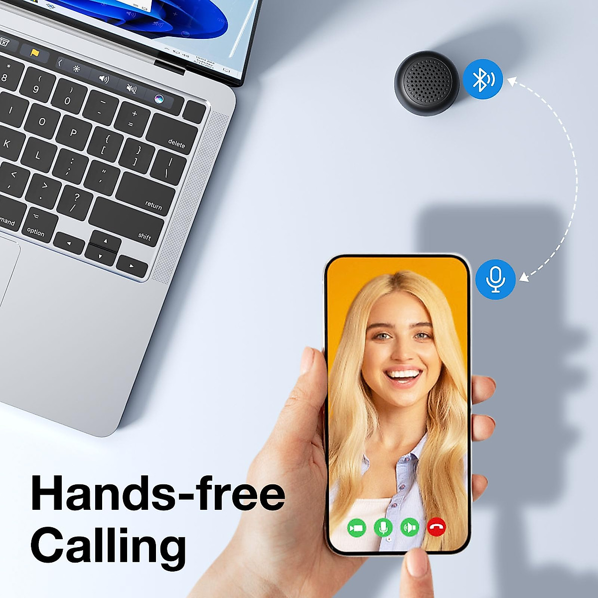 LEICEX Mini Speaker, Small Tiny Portable Bluetooth 5.0 Speakers Perfect for Outdoor Indoor(Black)