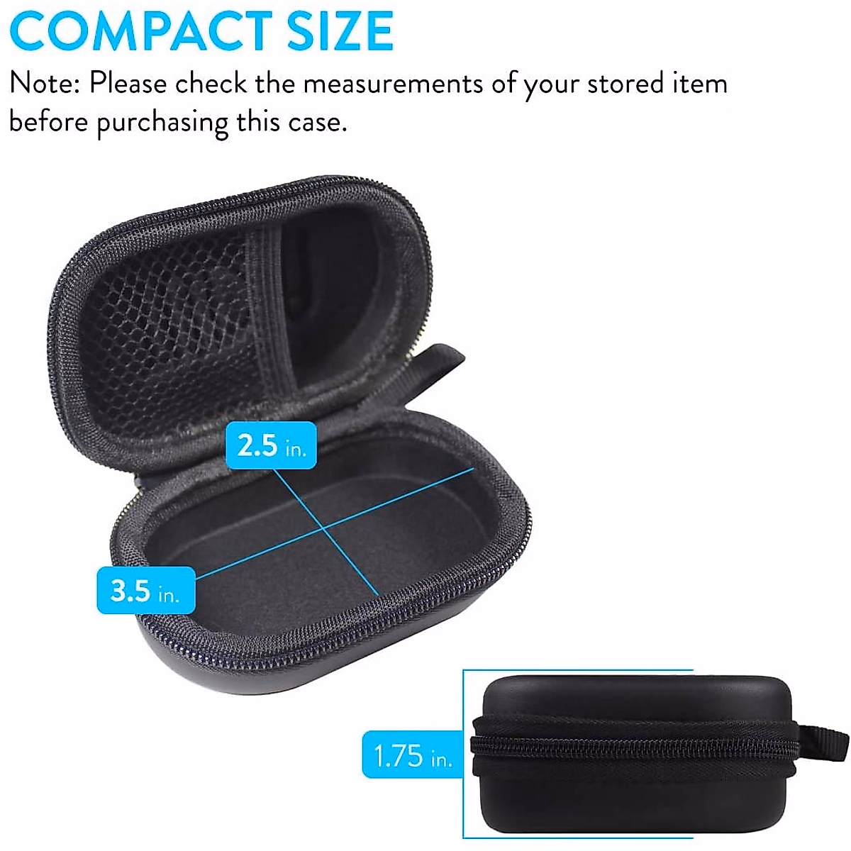 TUDIA EVA Small Empty Hard Dice Case for Board Games, Card Games, Dungeons & Dragons, RPG Table Games (Small) [Case ONLY, Dices NOT included]