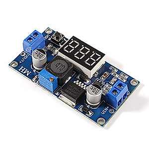 2 Pcs LM2596s DC Buck Converter, MELIFE Adjustable DC to DC Step-Down Voltage Regulator Power Module 36V 24V 12V to 5V 2A Voltage Stabilizer with LED Display
