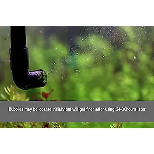 QANVEE Inline CO2 Atomizer Diffuser Aquarium Planted Tanks Aquascape (M2 (16/22MM))