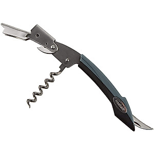 Trudeau Maison Double Lever Corkscrew, Silver/Black