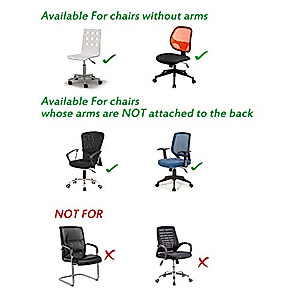 Chris.W Computer Office Chair Cover Stretchable Removable Office Swivel Chair Cover Universal Lift Chair Slipcovers(Purple Cirrus)