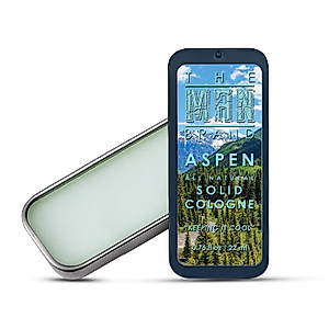 The Man Brand Aspen Solid Cologne for men 0.75 oz - Natural wax cologne - Redefined men's fragrances, Aspen Travel Size Cologne for men - natural mens cologne (3/4 Ounce (Pack of 1), Aspen)