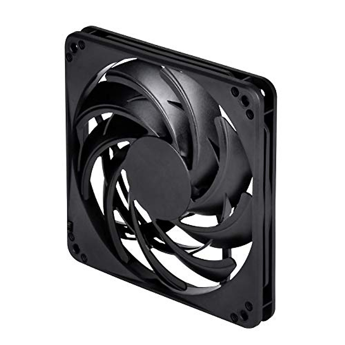 SilverStone Technology SST-FN124 120mm Fan with Slim 15mm Design with 3-Pins in Black FN124