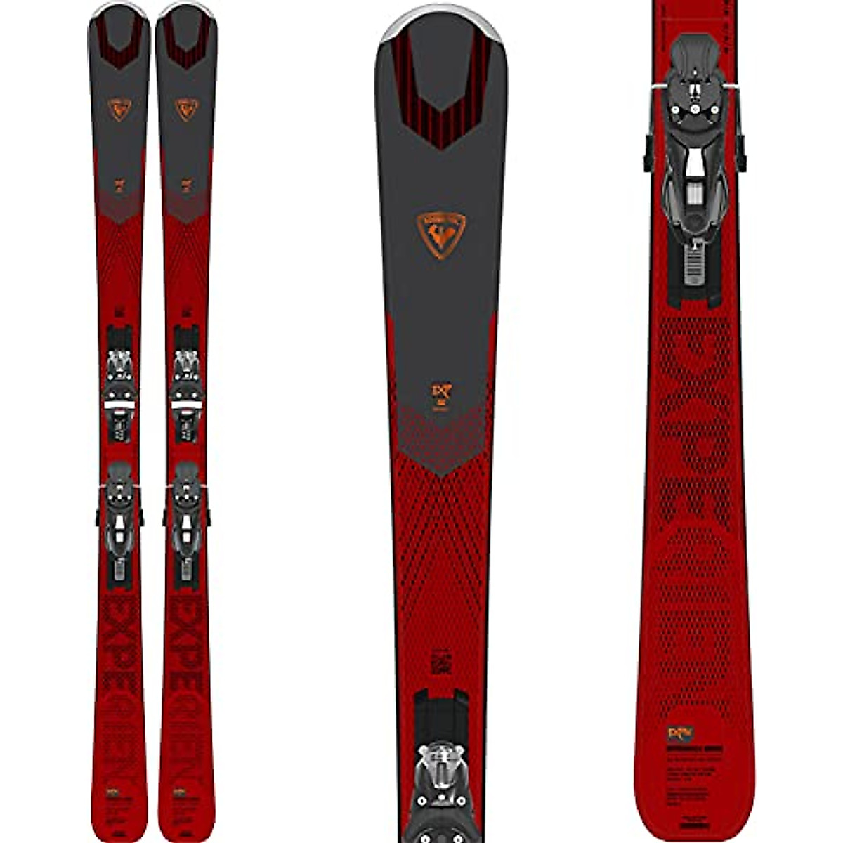 Rossignol Experience 86 Basalt Mens Skis 185 W/NX 12 Konect GW Bindings Black Red