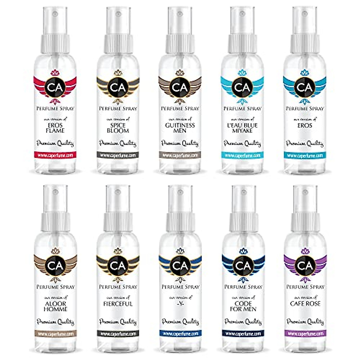 CA Perfume Spray Top 10 For Men In May (Eros + Eros Flame + Spicebloom + Guiltiness Men + L'eau Bleu Miyake + Café Rose + Aloor Homme + Fierceful + Y for men + Code)