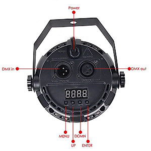 Black Lights,KOOT LED Par Stage Lighting with Glow,7 DMX Control Remote Control DJ Wash Light for Halloween Wedding Party Bar Club Disco Dance