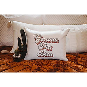 Sorority Shop Gamma Phi Beta Pillow – Retro Design, 12" x 16" Lumbar Pillow Sorority
