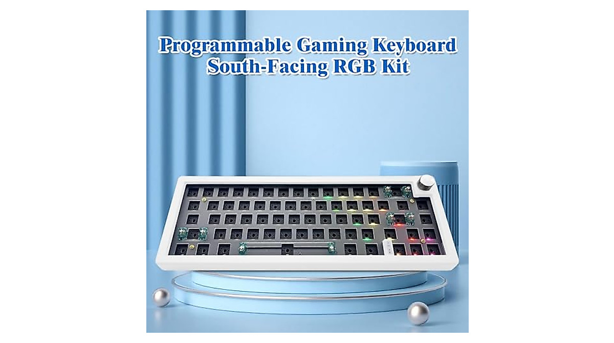 BOYI GMK67-65% Barebones Keyboard Kit,Hot Swap BT5.0/2.4G/Type-C Tri ...