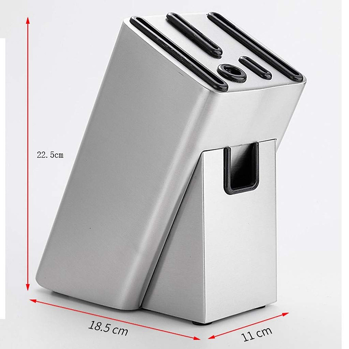 CUJUX Knife Holder Stainless Steel Modern Design with Scissors Groove Knife Holder Countertop Storage Kitchen Rack Household Storage Rack