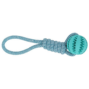 Dog Rope Toys Outdoor Cotton Rope Puzzle Balls for Puppy Small Medium Dogs Interactive Chew Toys for Aggressive chewers Rubber Dog Chewing Toys Pet Supply for Puppy Pet Dog Indoor Outdoor Dog(Blue)
