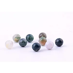 Natural Stone Beads 100pcs 8mm India Agate Round Genuine Real Stone Beading Loose Gemstone Hole Size 1mm DIY Charm Smooth Beads for Bracelet Necklace Earrings Jewelry Making (India Agate)