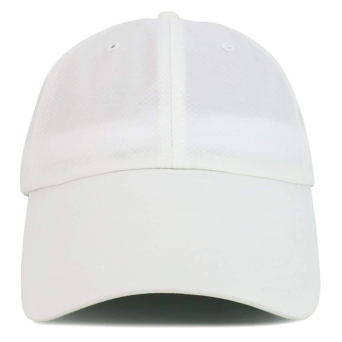 Armycrew Lightweight UV 50+ UPF Sunshield Long Bill Mesh Lined Cap - White
