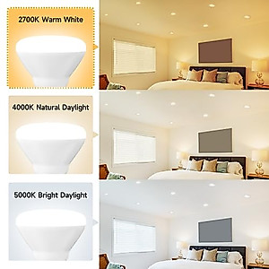 SHINESTAR 6-Pack BR30 LED Bulb 65W Equivalent, Recessed Light Bulbs, 2700K Warm White, Dimmable, 650LM, E26 Base