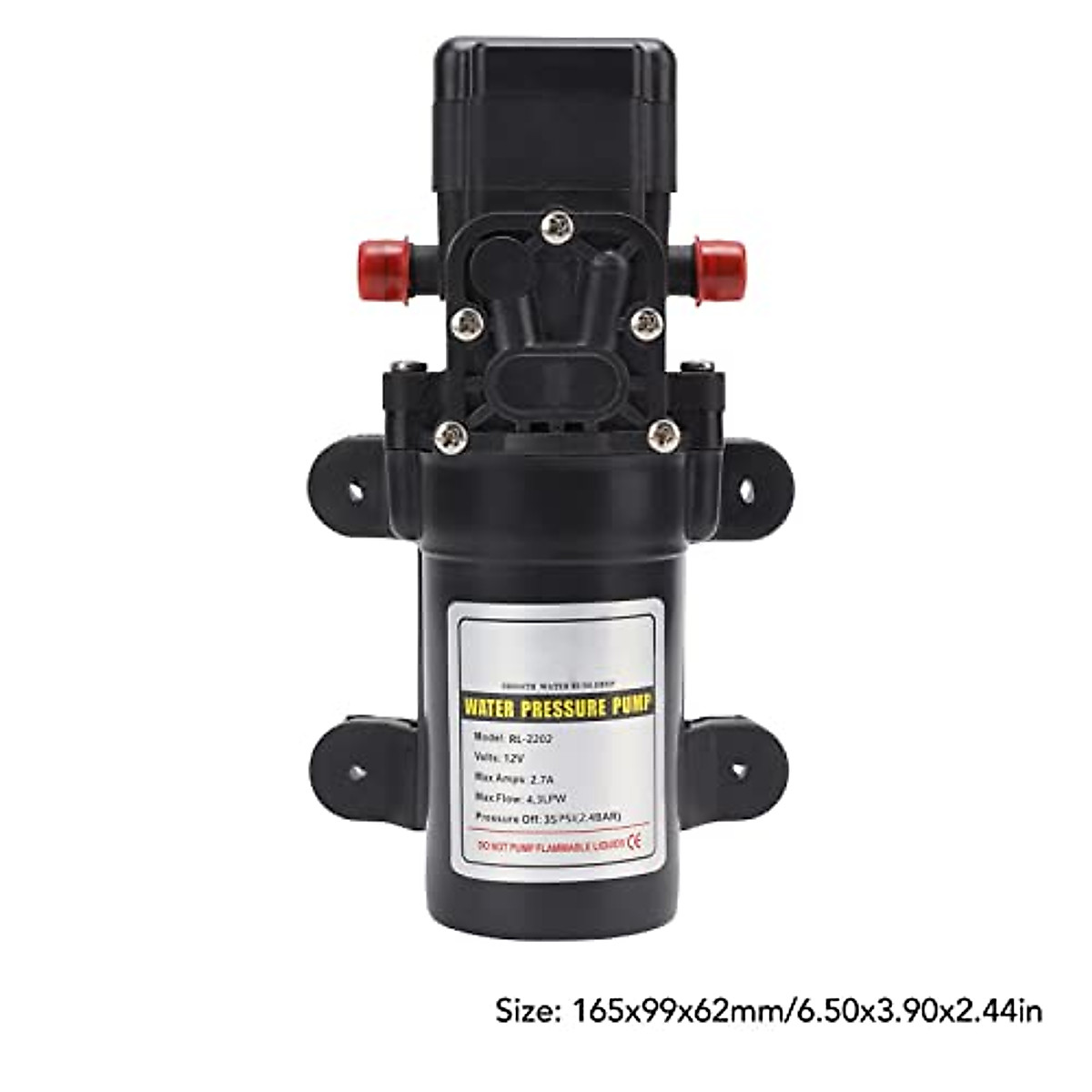 Water Pump, Diaphragm Water Pump Self Priming Lightweight Stable Performance Large Flow for Agriculture(RL 2202)