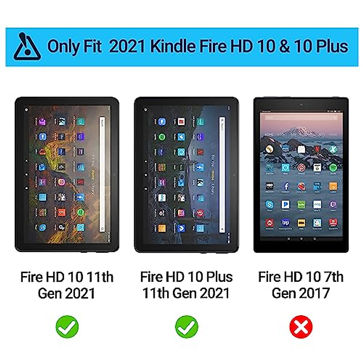 Merocab Kids Case for Fire HD 10 and Fire HD 10 Plus Tablet 11th Generation 2021 Release,Lightweight Shockproof Kid-Proof Cover with Stand for Kindle Fire HD 10 2021 11th 33
