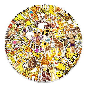 dbqpro Giraffe Photo Frame Giraffe Stickers, Picture Frame Cute Animal Decals