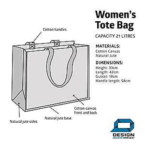 D Design Invent Print! 70th Birthday Keepsake Gift Bag for Women 70 Novelty Shopping Tote Seventy
