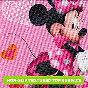 Disney's Minnie Mouse, Daisy, and Figaro Non-Slip Adhesive Tub Applique Decals for Kid's Shower and Bath Safety, Multicolor, 10 Pieces