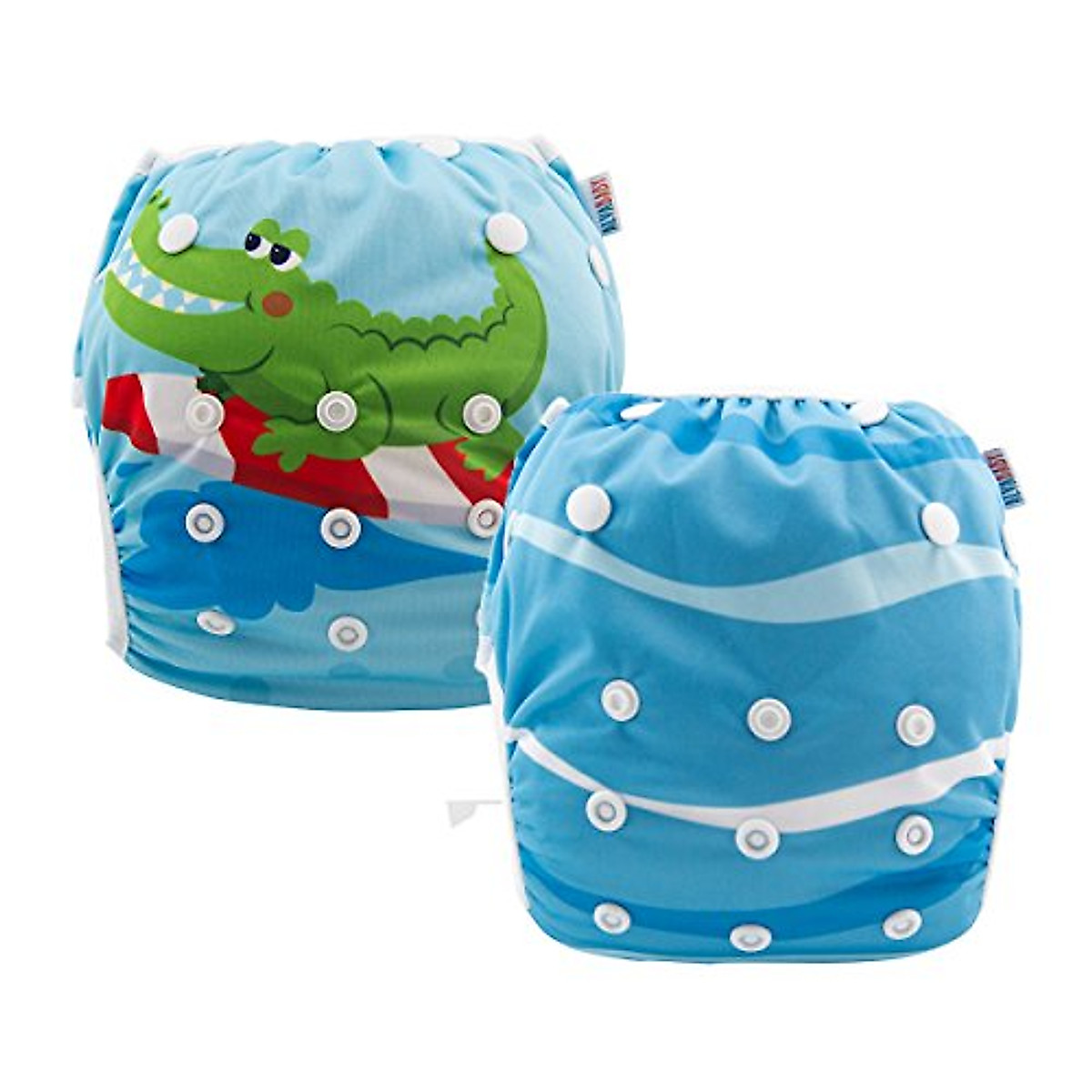 ALVABABY Swim Diapers 2pcs Reuseable Adjustable or Baby Gifts & Swimming Lessons DYK39-40 Small (Pack of 2)
