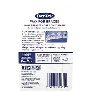 DenTek Wax for Braces, 2 count