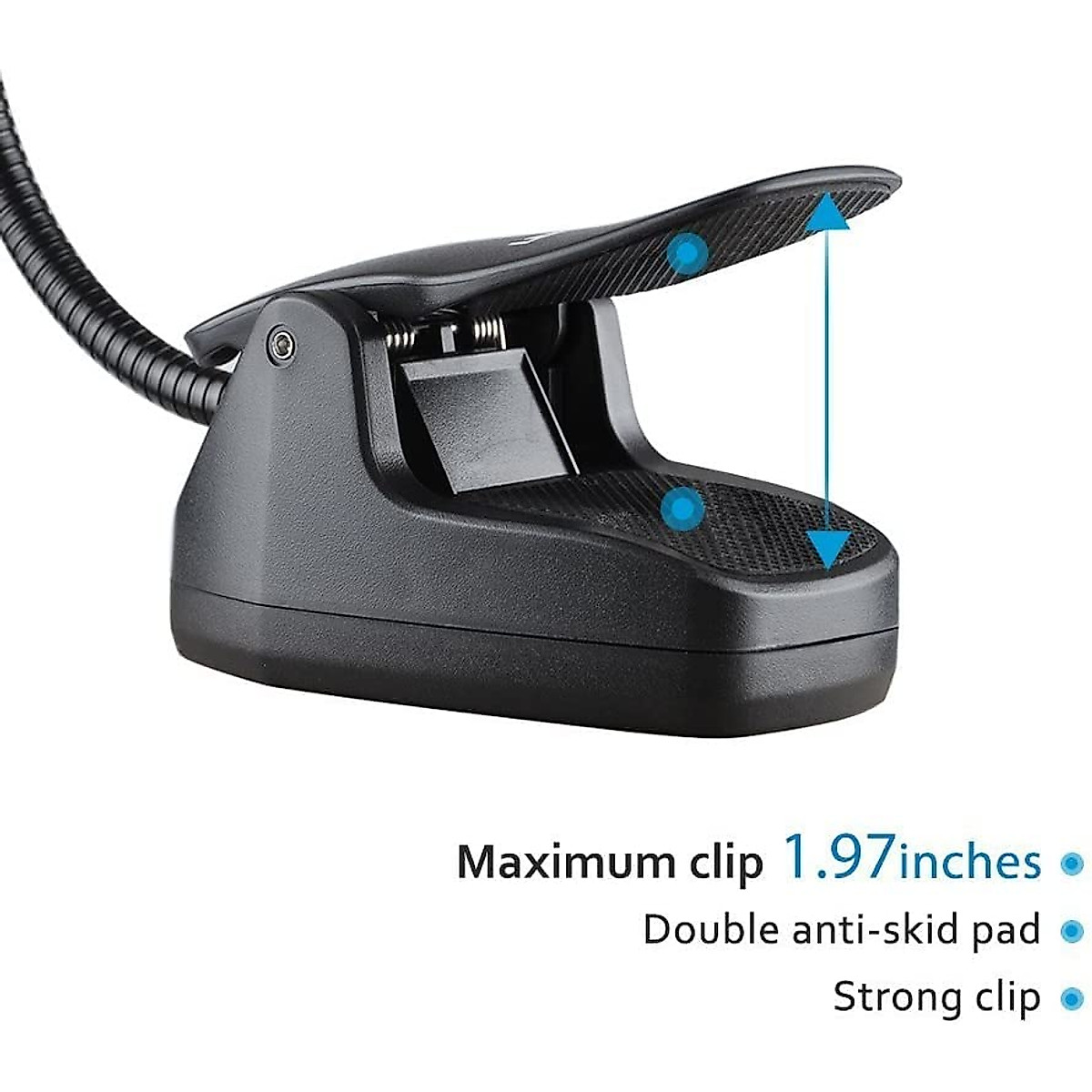 Music Stand Light, 9 LED Professional Musician Clip On Piano Lights, Adjustable Neck Rechargeable USB Orchestra Light Book Lamp, Great for Piano, Voilin, Orchestra, Podium, Desk and Bed Headboard