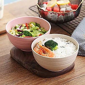 greenandlife Dishwasher & Microwave Safe Wheat Straw Plates,Bowls,Cups Set.