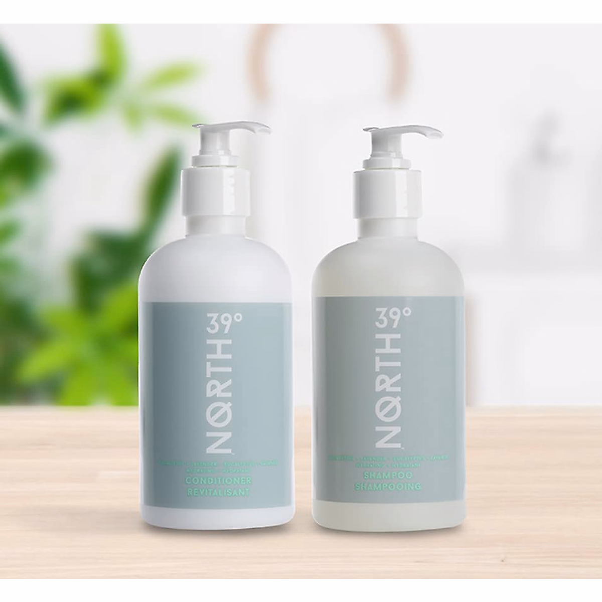 39° North Shampoo & Conditioner Set - Eucalyptus & Lavender Scent - Courtyard by Marriott and Residence Inn Hotels - Cleansing & Moisturizing - All Natural - 8.5oz - Hair Care Set