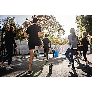 Motionbud 32 Oz. Water Bottle | Stainless Steel, Vacuum Insulated, Leak Proof Water Bottles | Wide Mouth, 3 Lids (Chug, Flip & Straw Lid) | Black