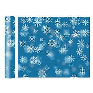 Christmas Winter Snowflake Pattern Heat Transfer Vinyl Rainbow Stripe Pattern Vinyl Vinyl Bundling Roll Soft Metal HTV Vinyl for Ironing Clothes and Other Fabrics Blanks for Projects (A2-I, One Size)