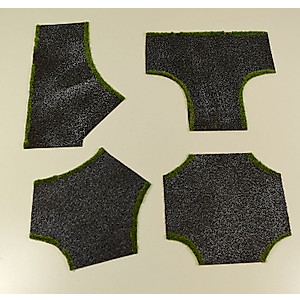 War World Gaming Road Junction, Straight & Curved Sections Full Set of 10 – 28mm Wargaming Scenery Terrain Model Diorama