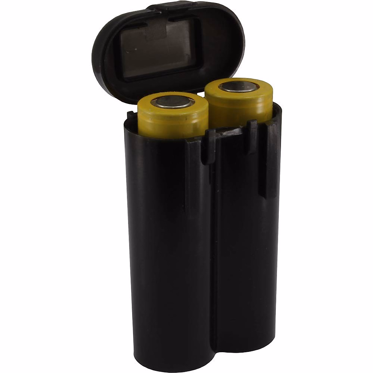 Birdz 2 Battery Holder Storage Case for 18650 & CR123A Batteries, Black (1 Pack)