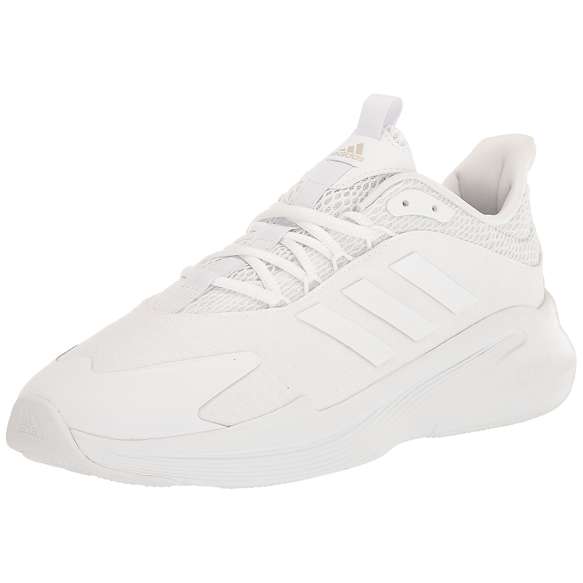 adidas Men's Alphaedge + Sneaker, White/White/Grey, 10.5