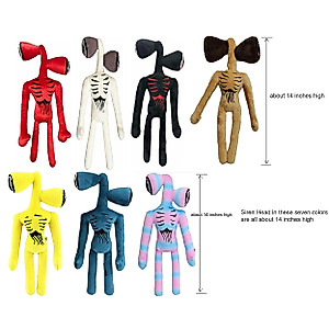 POPRORE 10 PCS Siren Head Plush Toys Siren Head Family Portrait Full Set Plush Toys Cartoon Dog Cartoon Cat Plush Toys for Home Party Gift Birthday Gift