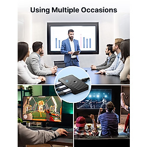4k@60Hz HDMI 2.0 Switch Splitter with 3.3FT HDMI Cable, JSAUX HDMI Switcher 3 in 1 Out, 3 Port HDMI Selector, Support 4K, 3D, HDCP 2.2, 1080P, HDR Compatible with PS5, PS4, HDTV, Fire Stick, Roku, PC