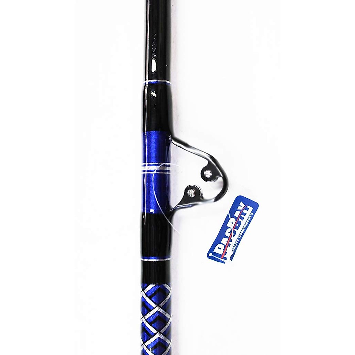 Xcaliber Marine Pair (2) Tournament Series 30-80lb Saltwater Trolling Rod w/Pac Bay Guides (Blue & Silver)