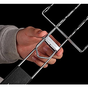 BBQ Sausage Grilling Basket Picnic Grill Rack for 6 Hot Dog Metal Mesh Baskets Portable Barbecue Tool BBQ Accessories